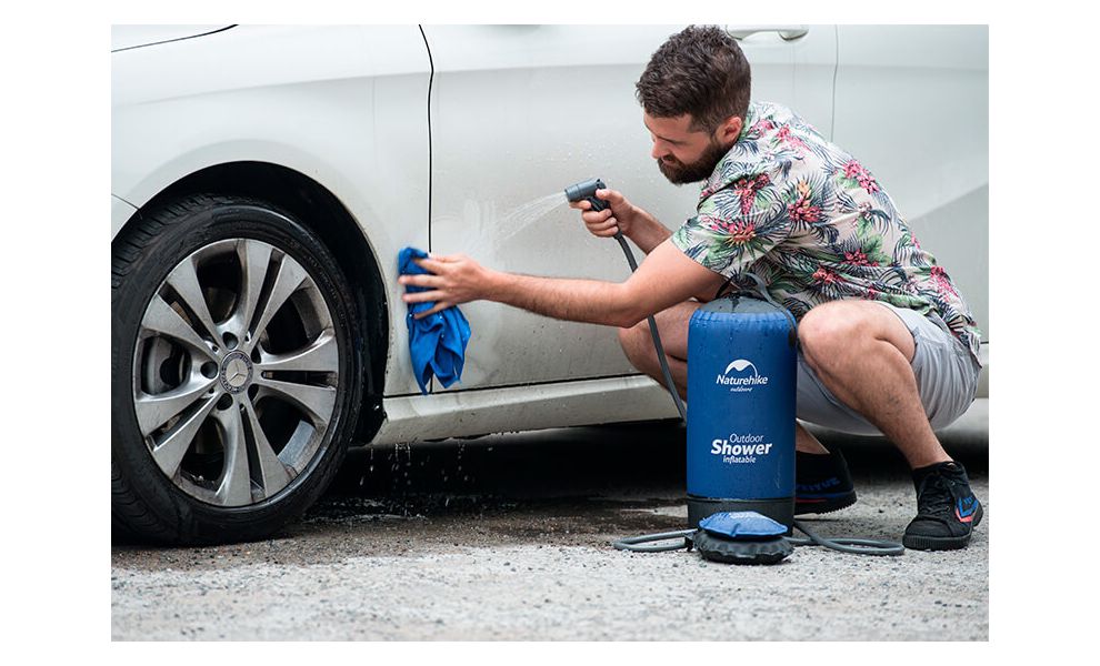 Портативний душ Naturehike NH17L101-D Outdoor Shower Inflatable (Blue ...