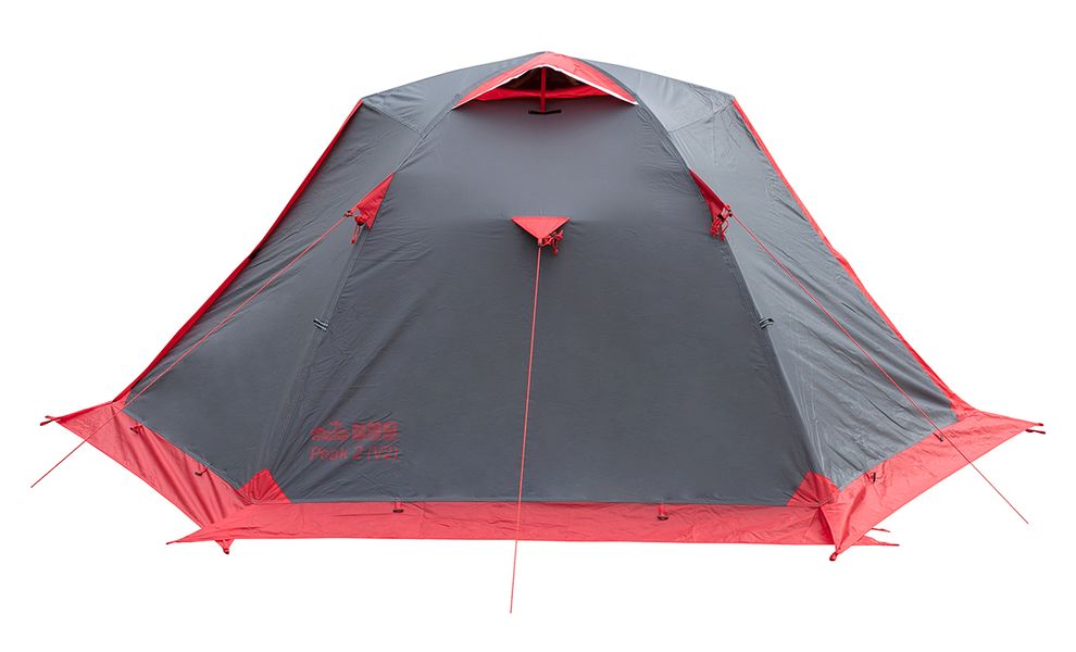 Намет Tramp TRT-025 Peak 2 V2 (Grey/Red), 2-місний | PALATKA