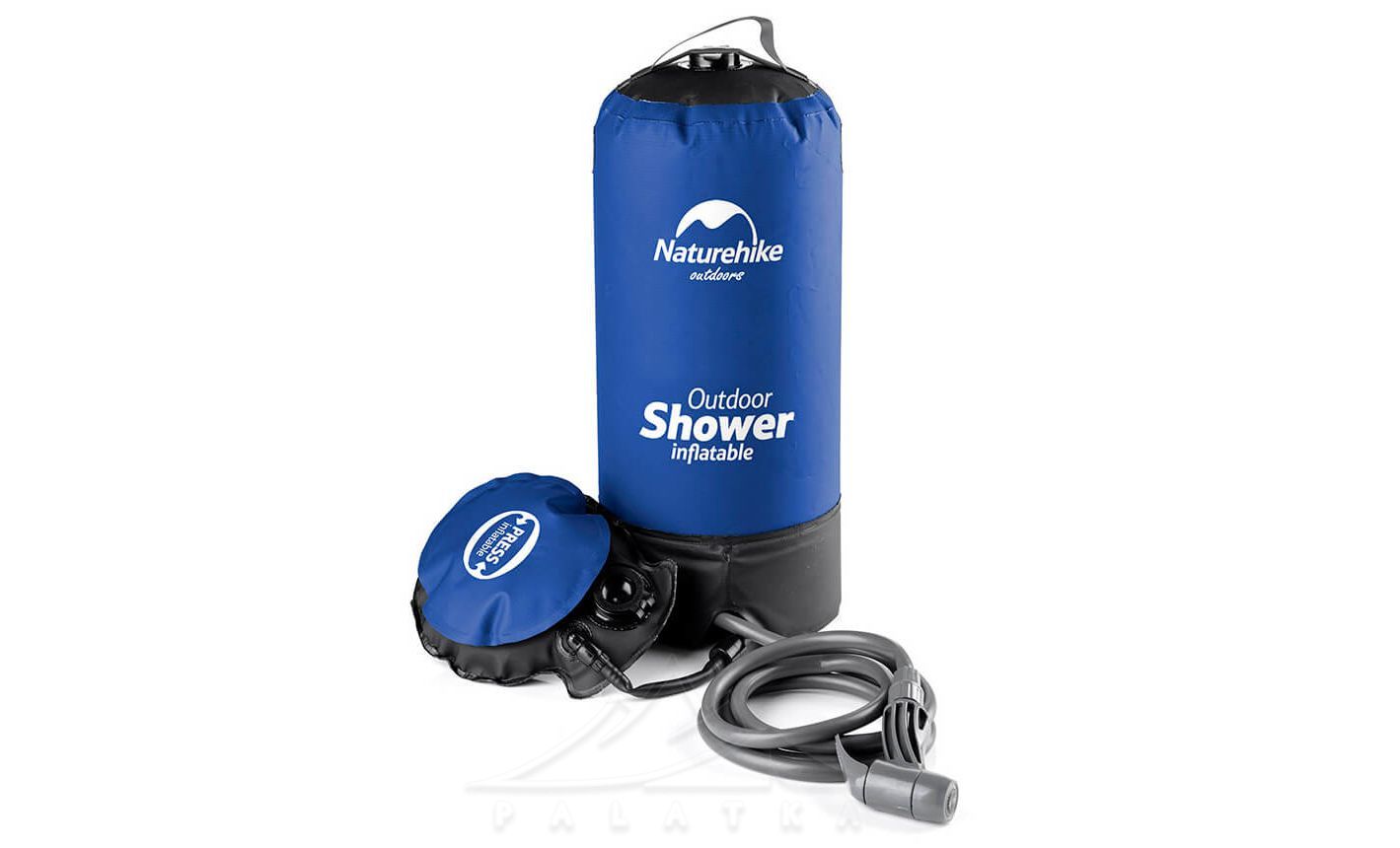 Портативний душ Naturehike NH17L101-D Outdoor Shower Inflatable (Blue ...