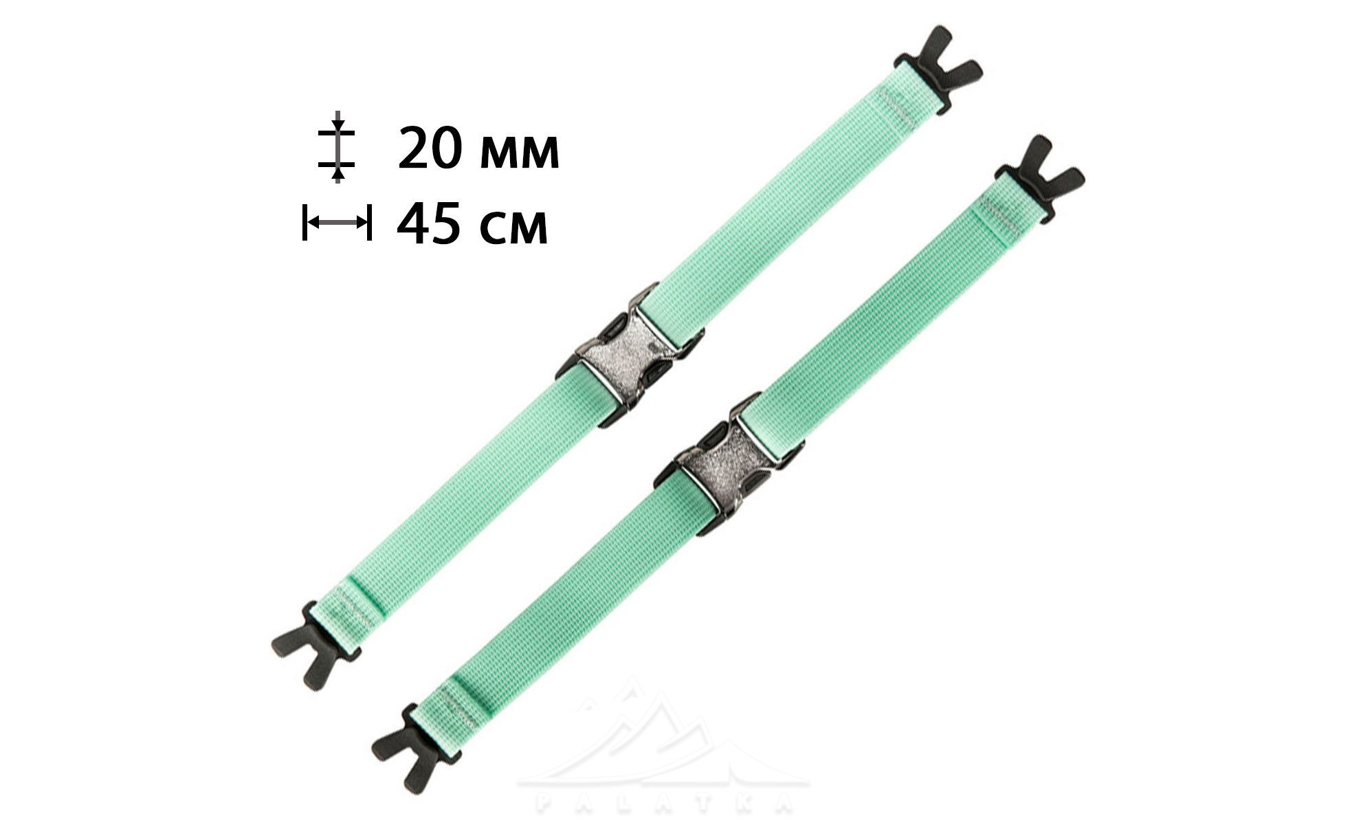 Ремені стяжні Tatonka Compression Strap (Mint) 20 мм, 45 см | TAT 3258. ...